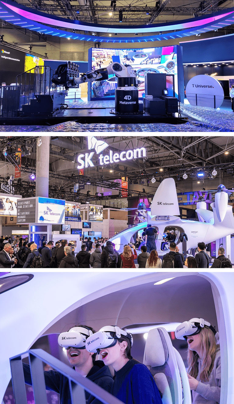 MWC 2022 SK Telecom UAM 4D Metaverse