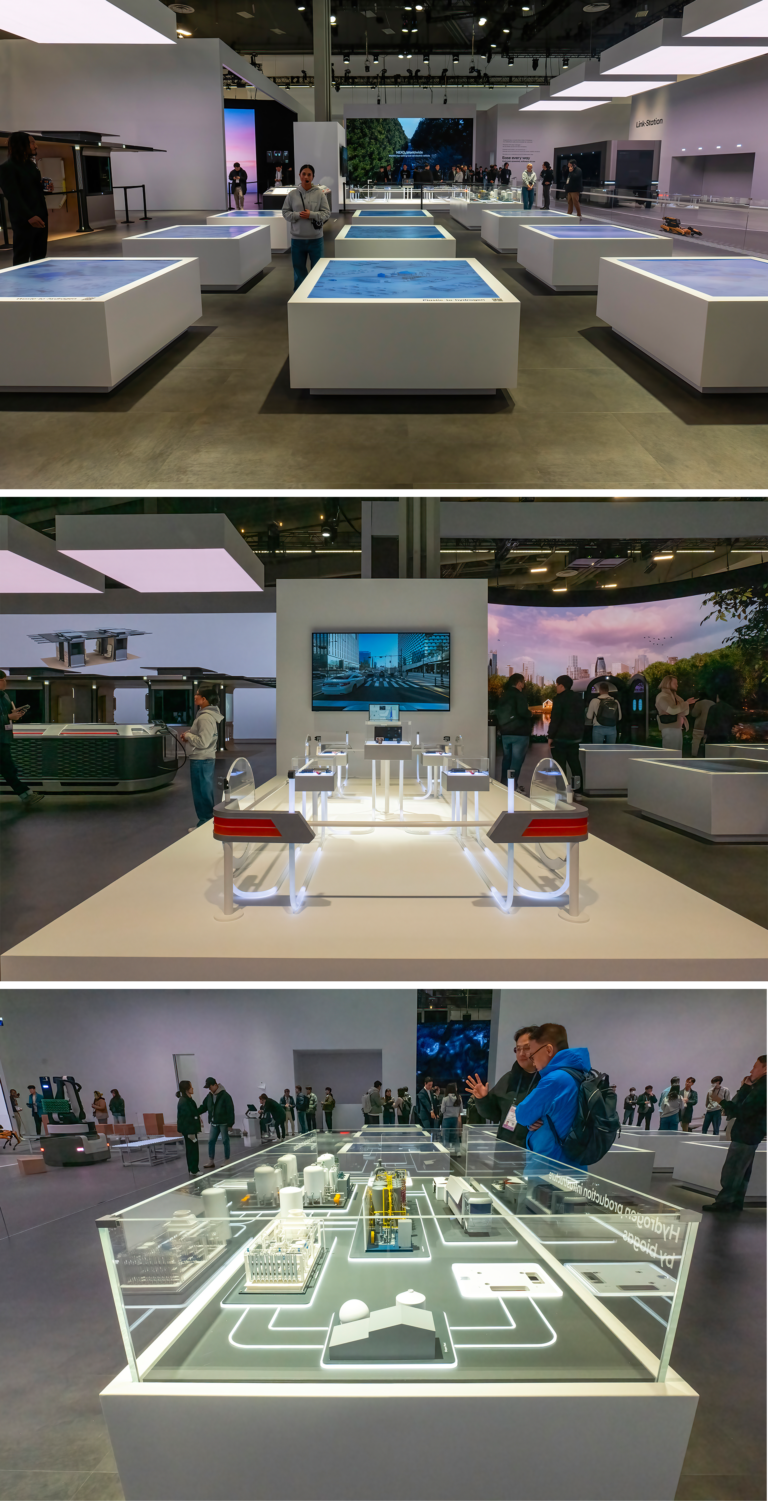 CES 2024 HYUNDAI EXHIBITION, Hydrogen Table & SDV Architecture